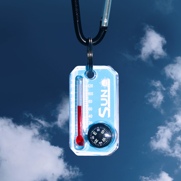 Sun Company Neon Therm-o-compass - Zipper Pull Compass & Thermometer