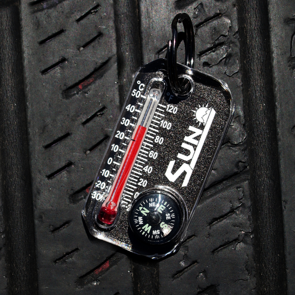 Sun Company Neon Therm-o-compass - Zipper Pull Compass & Thermometer
