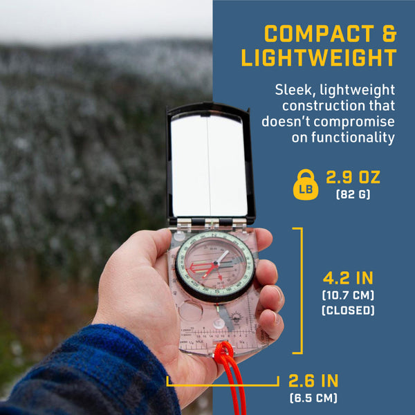 Sun Company ProSight Map Compass - Sighting Map Compass with Adjustable ...